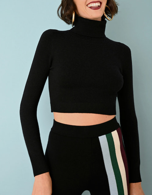 Joostricot Crop Turtleneck (Tops,Cropped) IFCHIC.COM