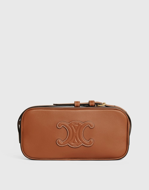 Celine Triomphe Cuir Mini Smooth Calfskin Camera Shoulder Bag (ショルダーバッグ ...