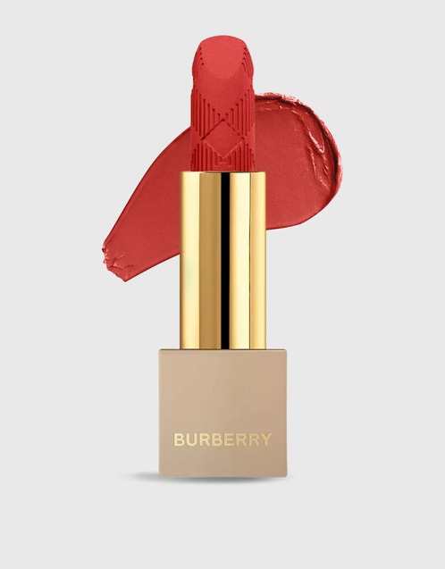 Burberry Beauty Kisses Matte Golden Lipstick-117 Burnished Red (Makeup ...