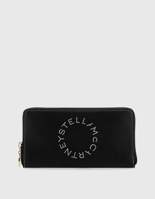 Stella McCartney Grainy Mat Around-Zip Long Wallet () IFCHIC.COM