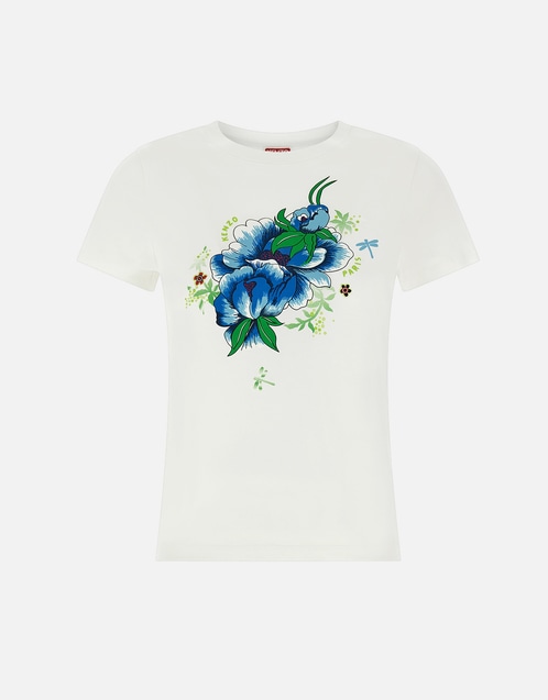 Kenzo Kenzo Peonies Cotton T-Shirt () IFCHIC.COM