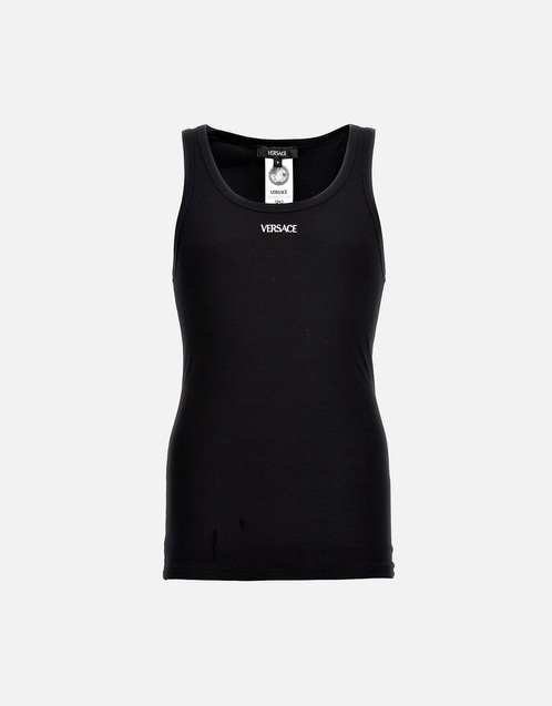 Versace Men's Logo Ribbed Tank Top () IFCHIC.COM