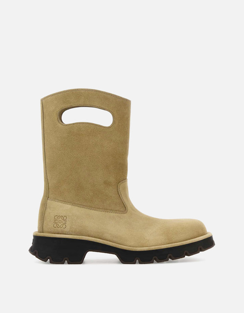 Loewe Men's Bobby Boot Waxed Split Calfskin () IFCHIC.COM