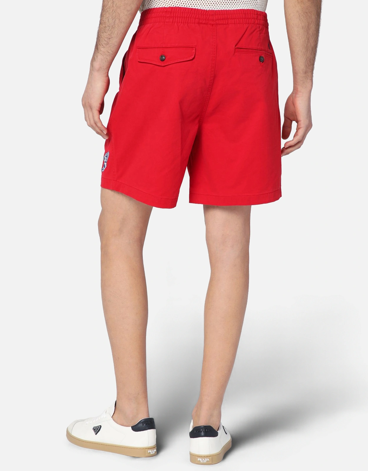 Polo Ralph Lauren Men's Classic-Fit Stretch Cotton Red Bermuda Shorts ...