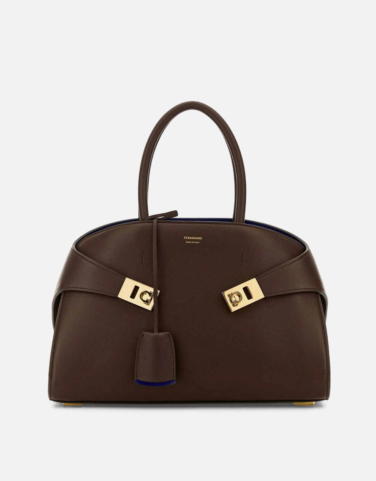 Salvatore Ferragamo Hug Medium Bicolor Calfskin Handbag () IFCHIC.COM