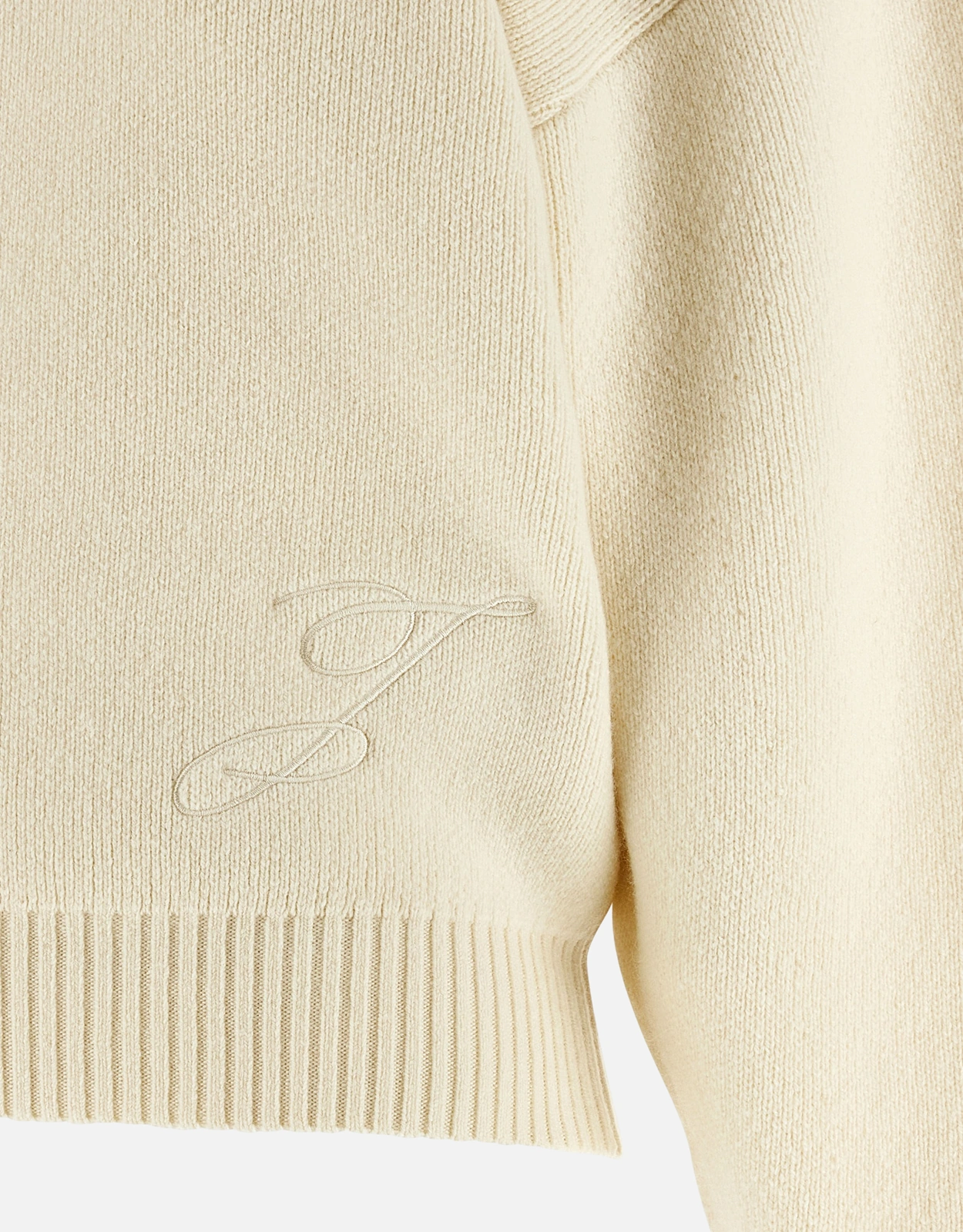 Jacquemus Virgin Wool Cashmere Logo Embroidered Boxy Sweaters (All New ...