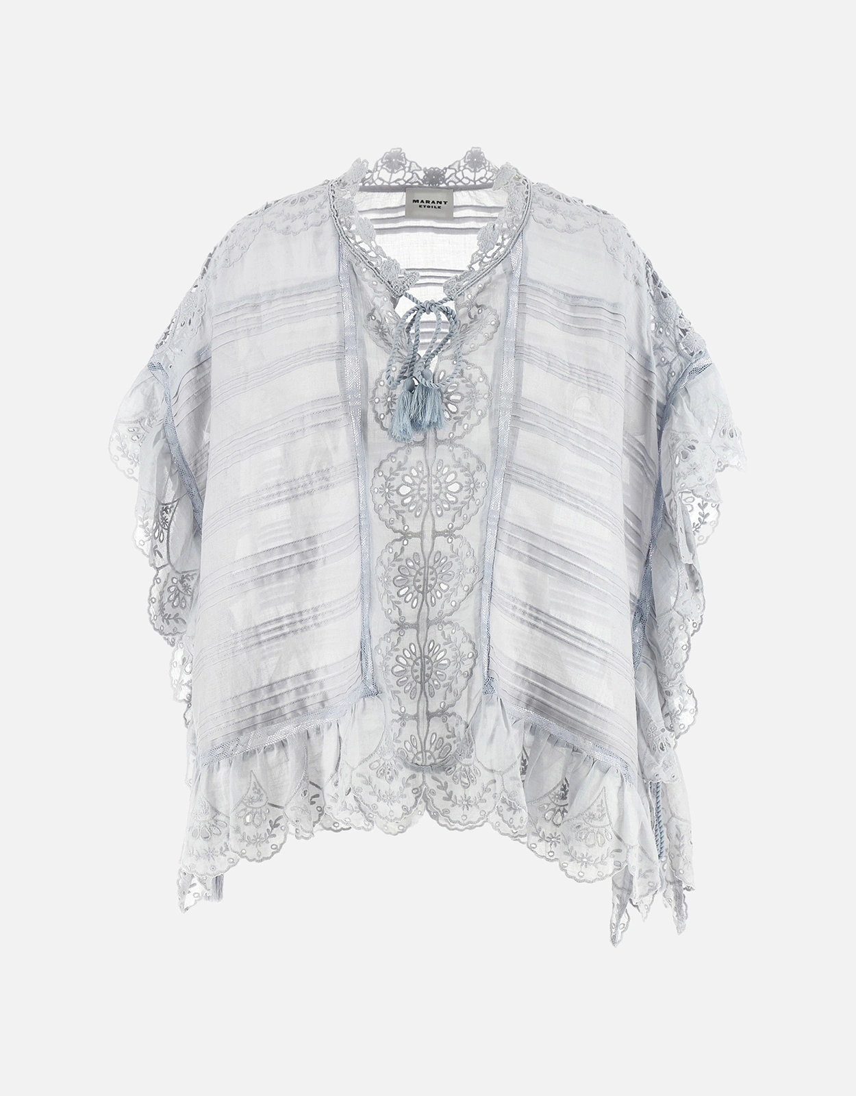 Isabel Marant Étoile ペイトン オーガニックコットン フローラルレース トップス (すべての新品) IFCHIC.COM